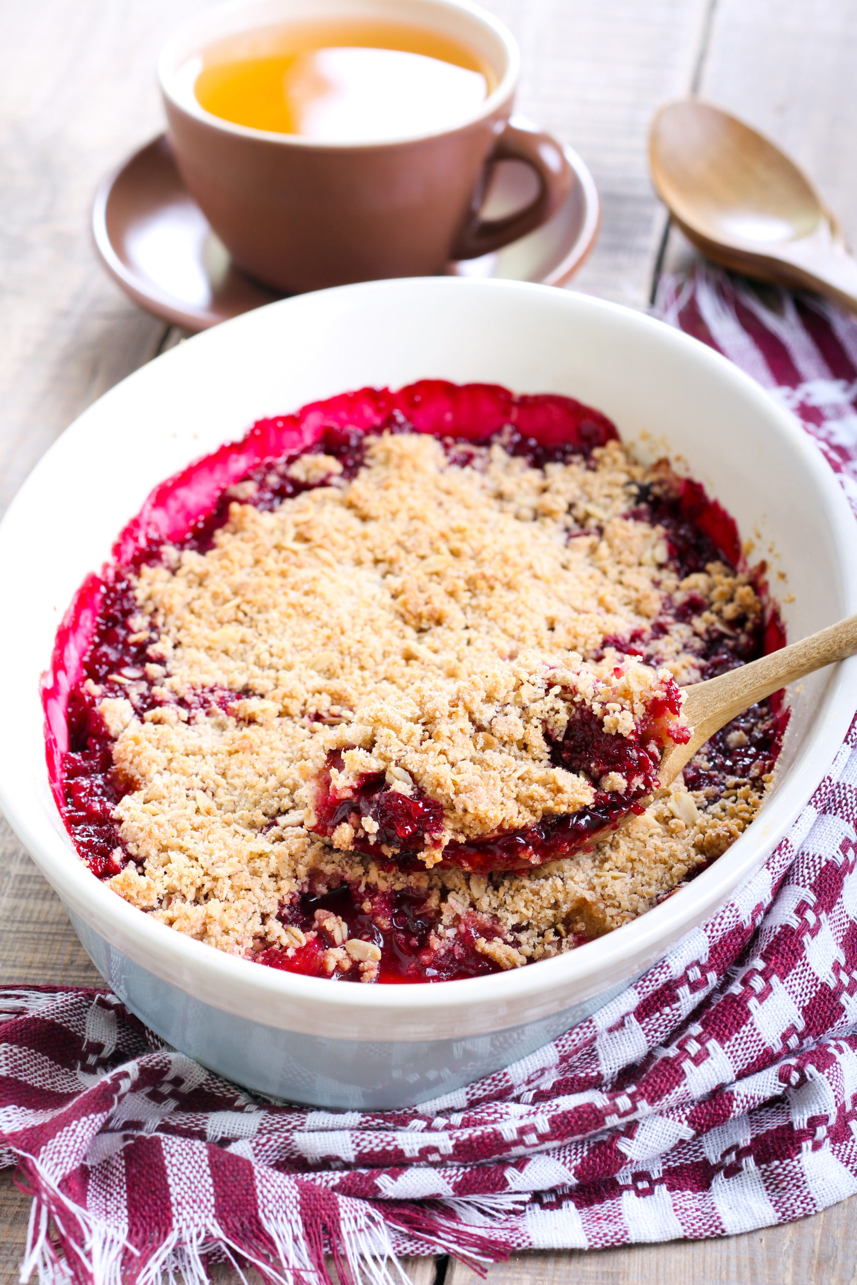 Crumble aux fruits rouges - aliive